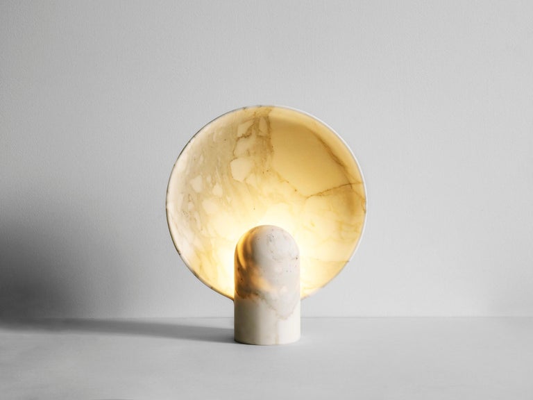 Sculpted Bronze Table Lamp by Henry Wilson at 1stDibs