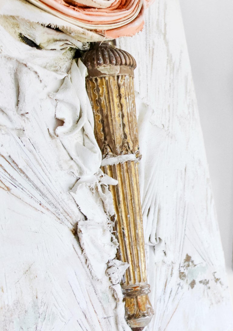 Sculpted Canvas with an 18th Century Tuscan Gilded Fragment and ...