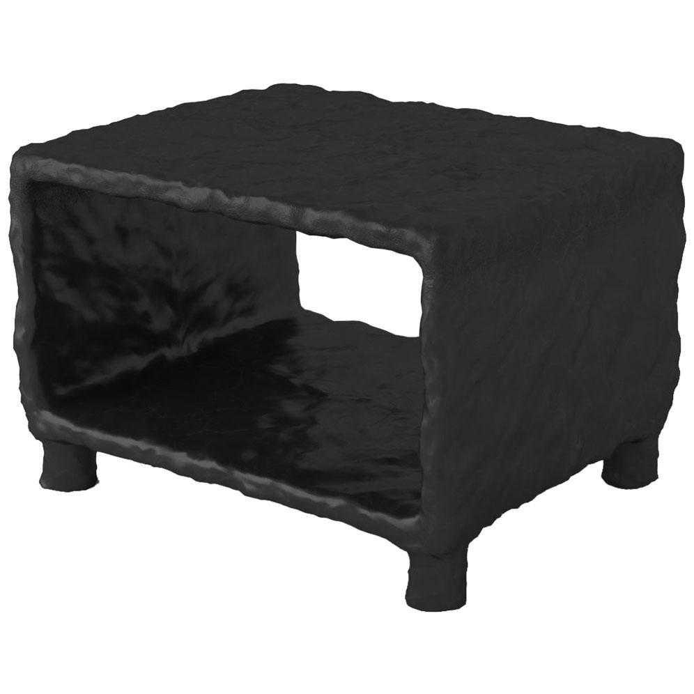 Shagreen Night Stand with Brass Accents by Kifu Paris For Sale at 1stDibs