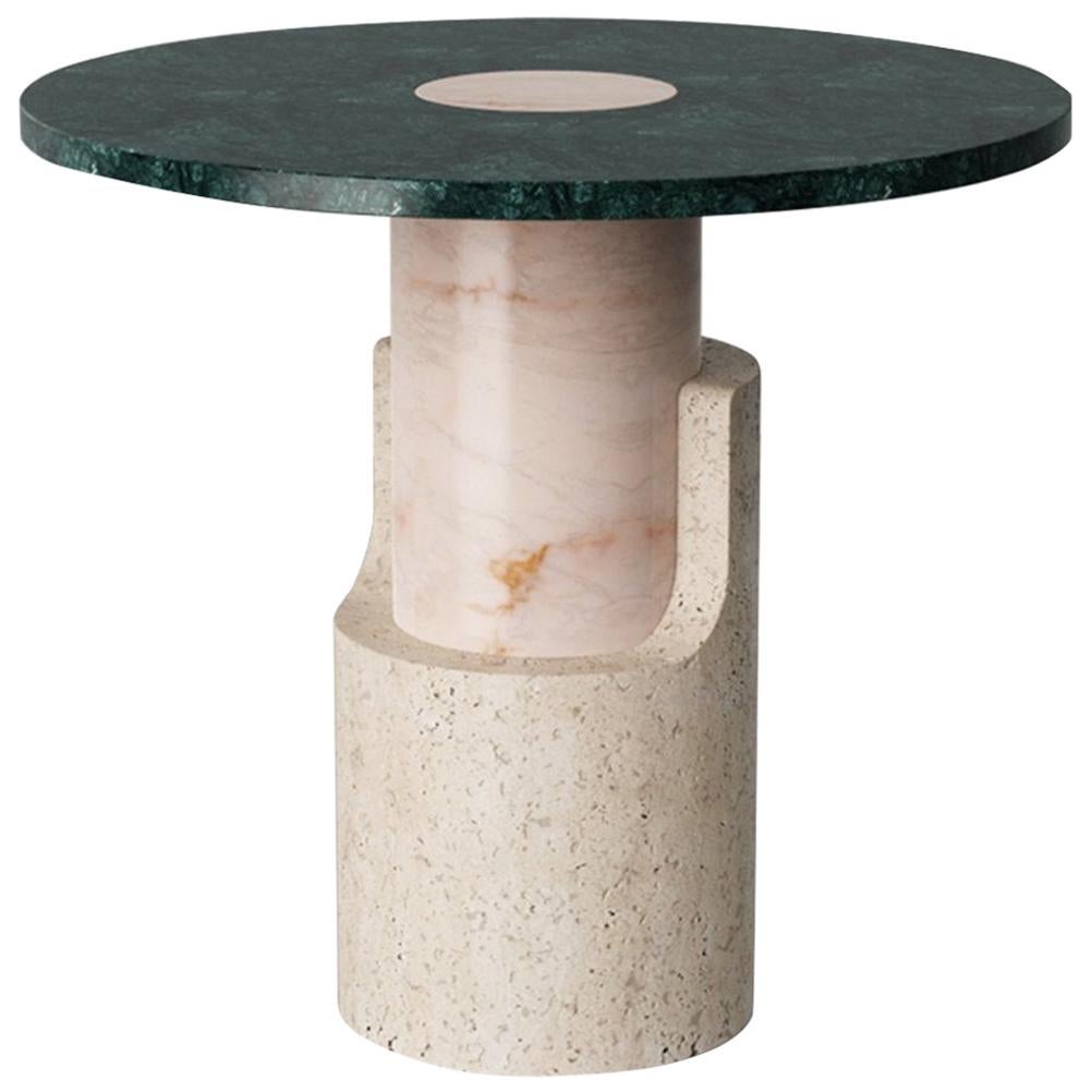 Brass Hand-Sculpted Side Table 'Rakk' by Masaya at 1stDibs