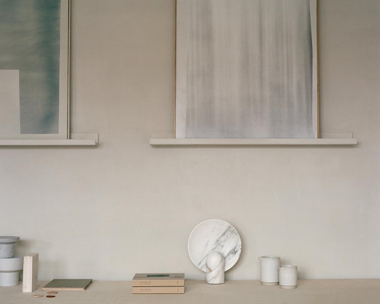 Sculpted Gunmetal Bronze Lamp by Henry Wilson at 1stDibs
