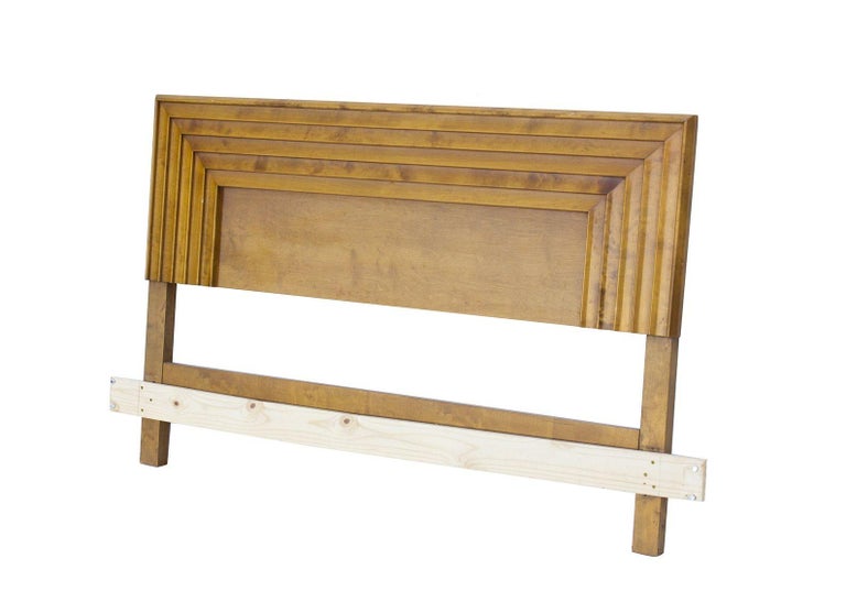 Sculpted Maple Headboard, Full / Queen at 1stDibs