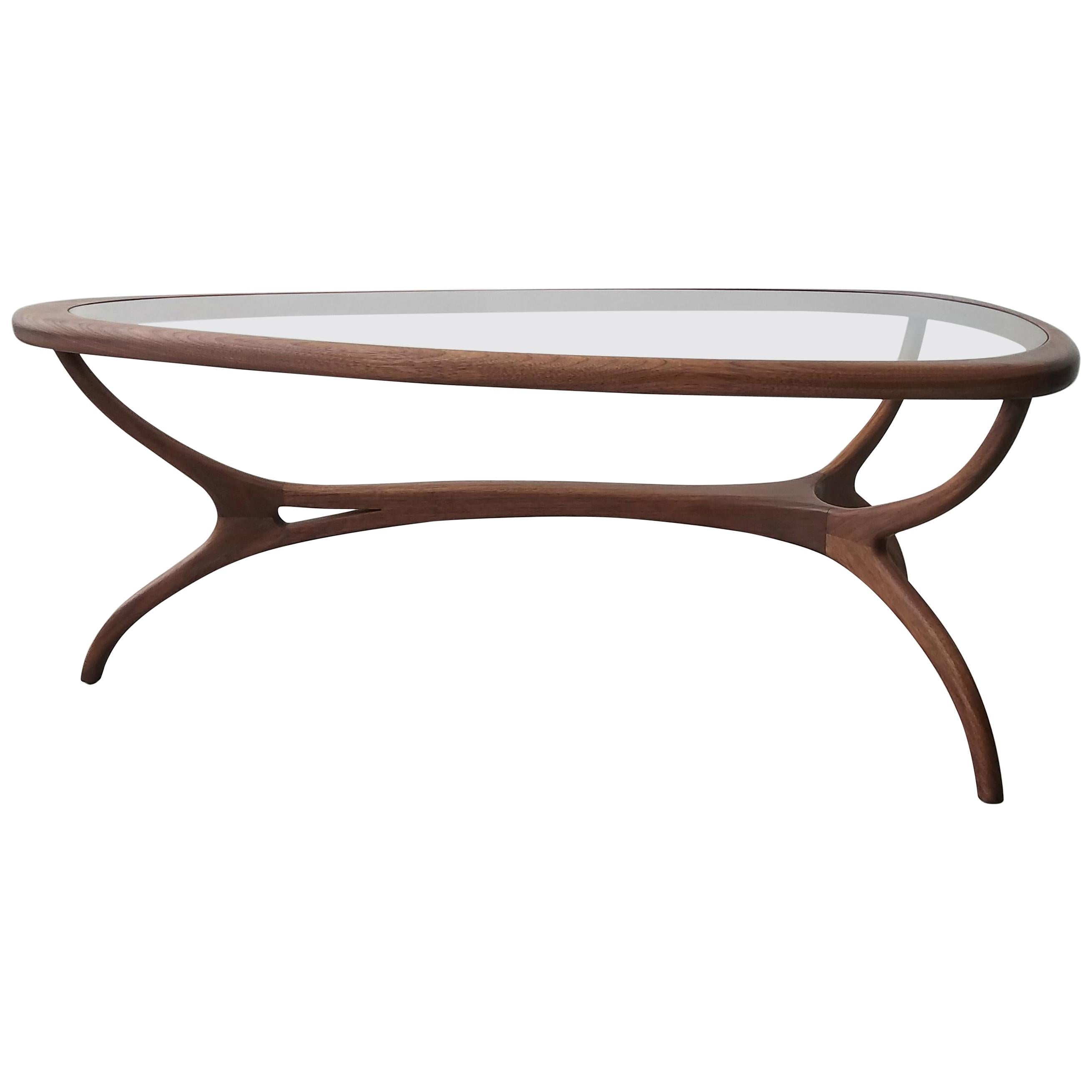 Sculpted Midcentury Brazilian Coffee Table by Giuseppe Scapinelli For ...