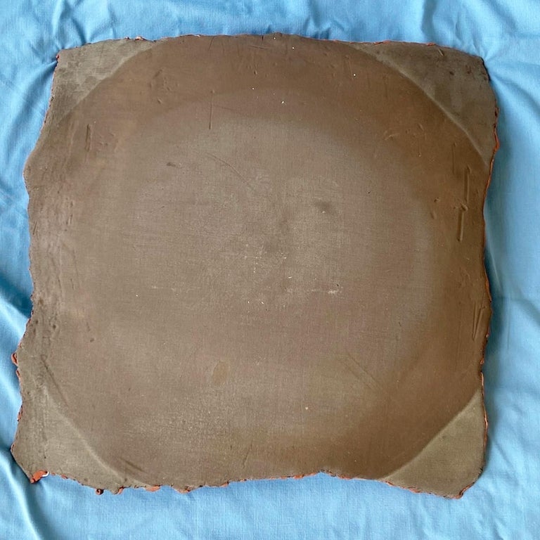 Sculpted Pottery Shallow Bowl by Don Reitz For Sale at 1stDibs