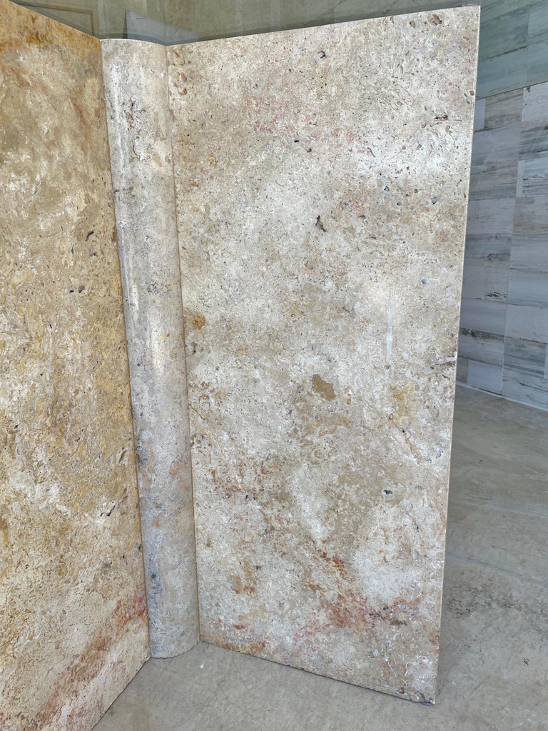 Sculpted Travertine Base Dining Table For Sale at 1stDibs | travertine ...