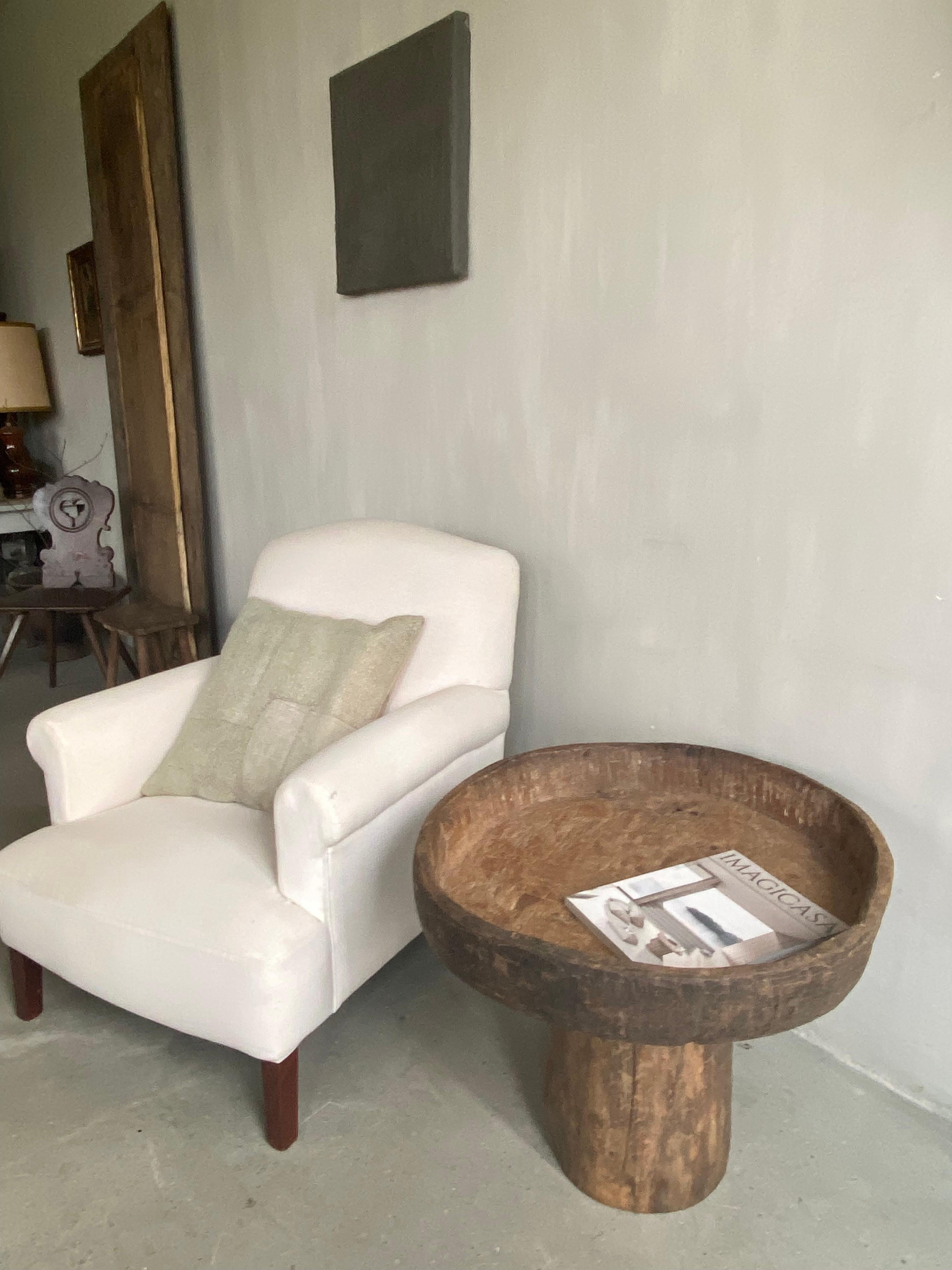 Sculpted Wabi Sabi Side table at 1stDibs