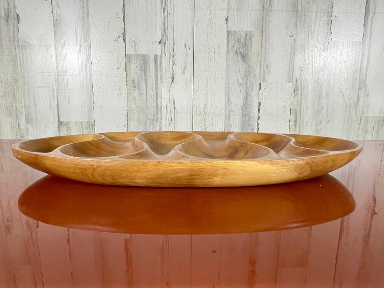 Sculpted Wood Biomorphic Catch All For Sale at 1stDibs