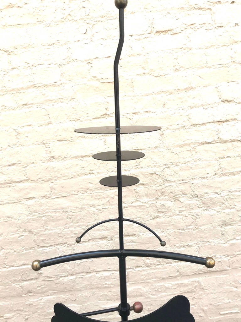 Sculptural 1980s Italian Memphis Era Telescoping Valet Stand at 1stDibs