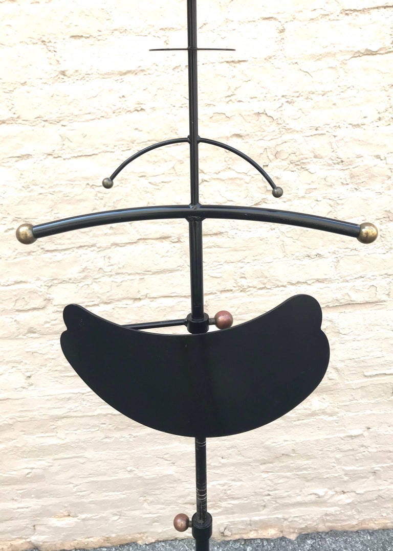 Sculptural 1980s Italian Memphis Era Telescoping Valet Stand at 1stDibs