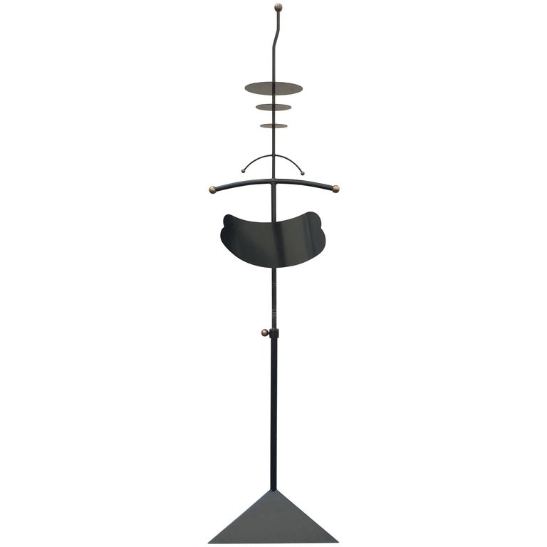 Sculptural 1980s Italian Memphis Era Telescoping Valet Stand at 1stDibs