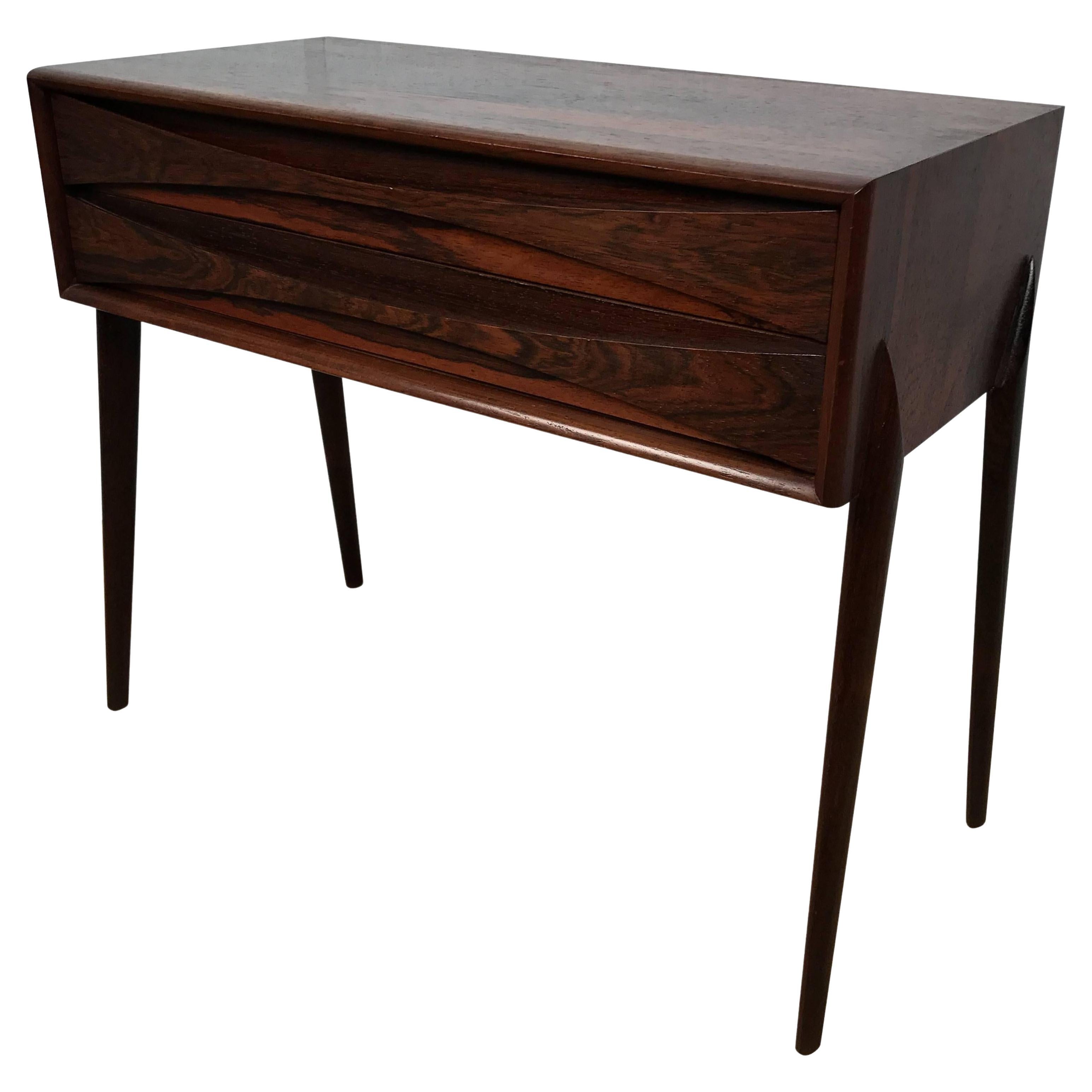 Rosewood and Copper AB Glas and Trä Rosewood Hall Table For Sale at 1stDibs
