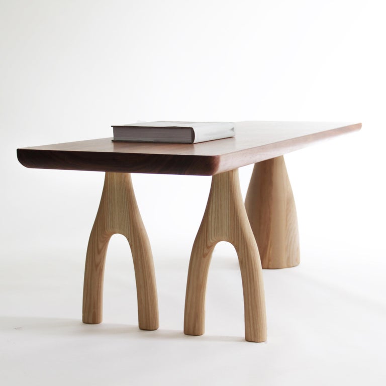 Mezcal, Asymmetrical Rectangle Walnut and Ash Coffee Table by SinCa ...