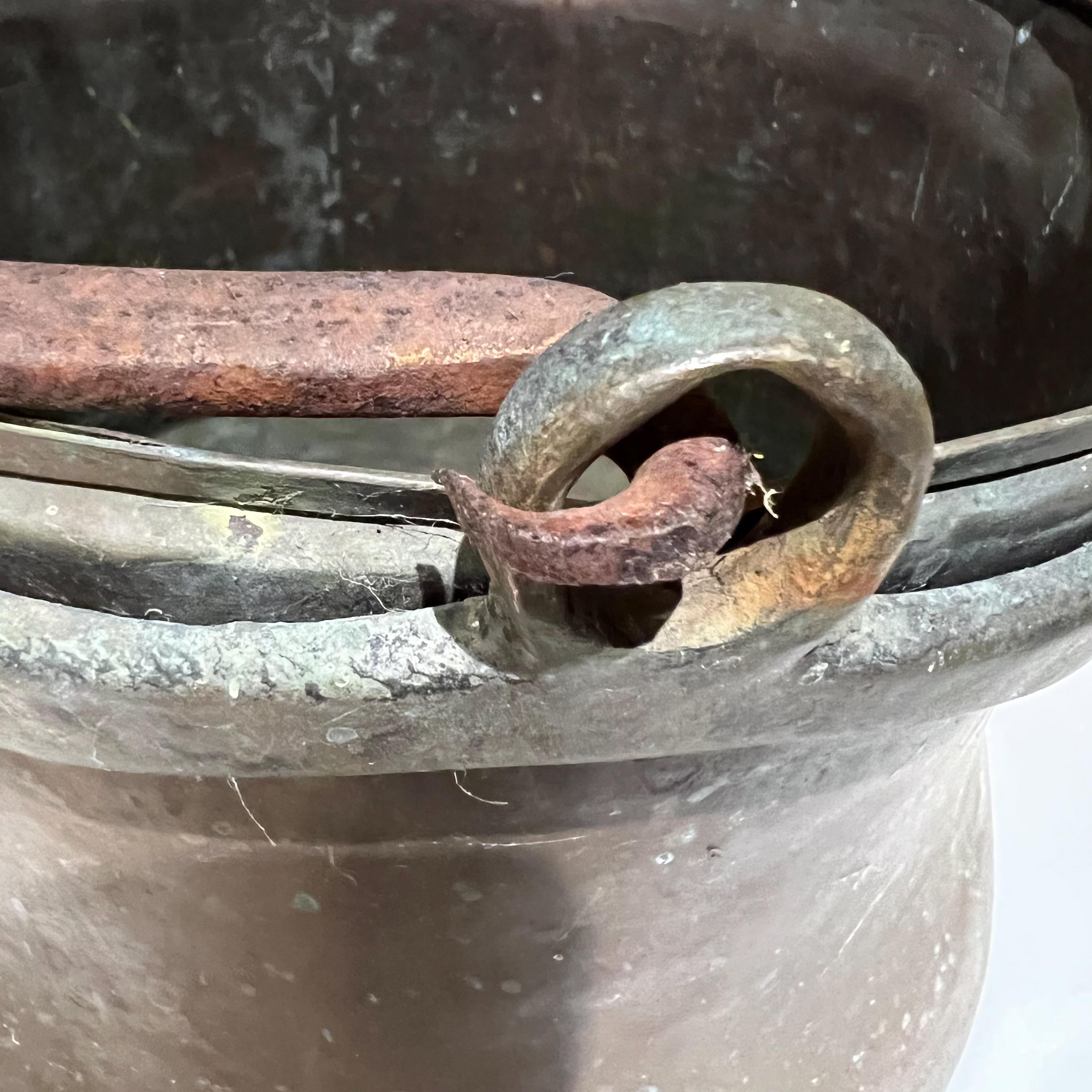 1930s Sculptural Antique Copper Milk Bucket Farmhouse Pail Rustic ...