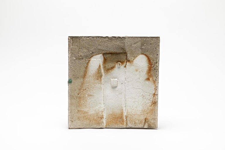 Sculptural and Architectural Ceramic Triptych Wall Panel by French ...