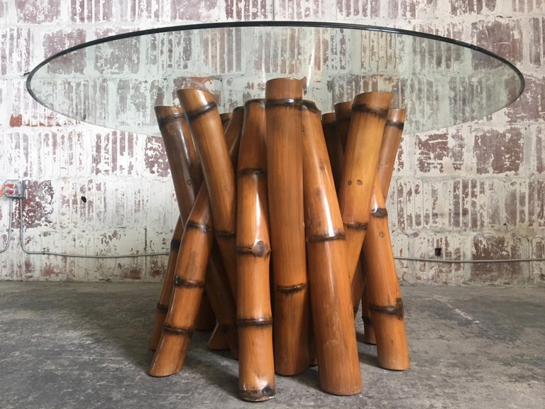 Sculptural Bamboo Pedestal Dining Table by Antonio “Budji” Layug For ...