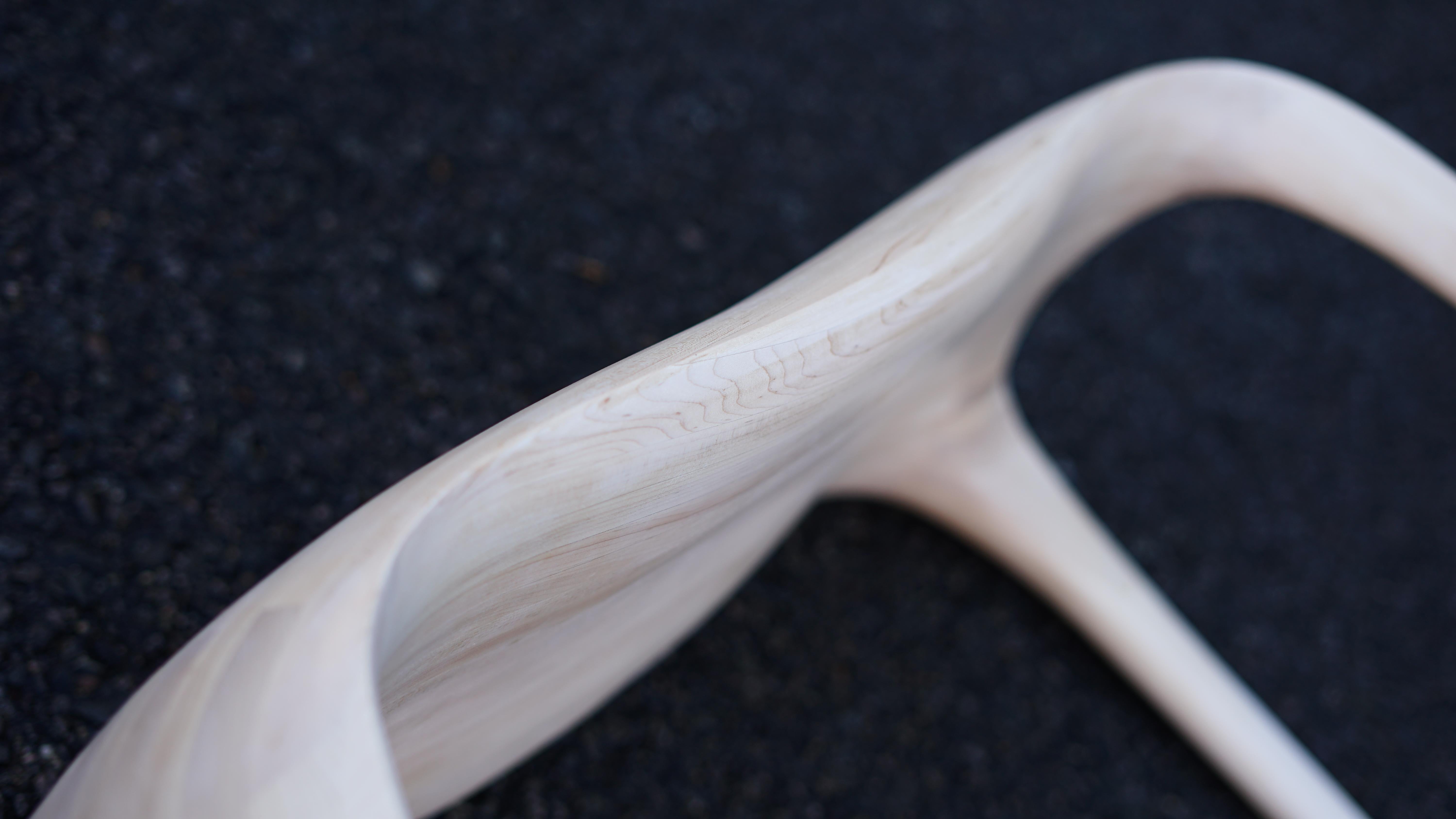 Sculptural Bench in wood - 'Gravity Bench' by Soo Joo For Sale at 1stDibs