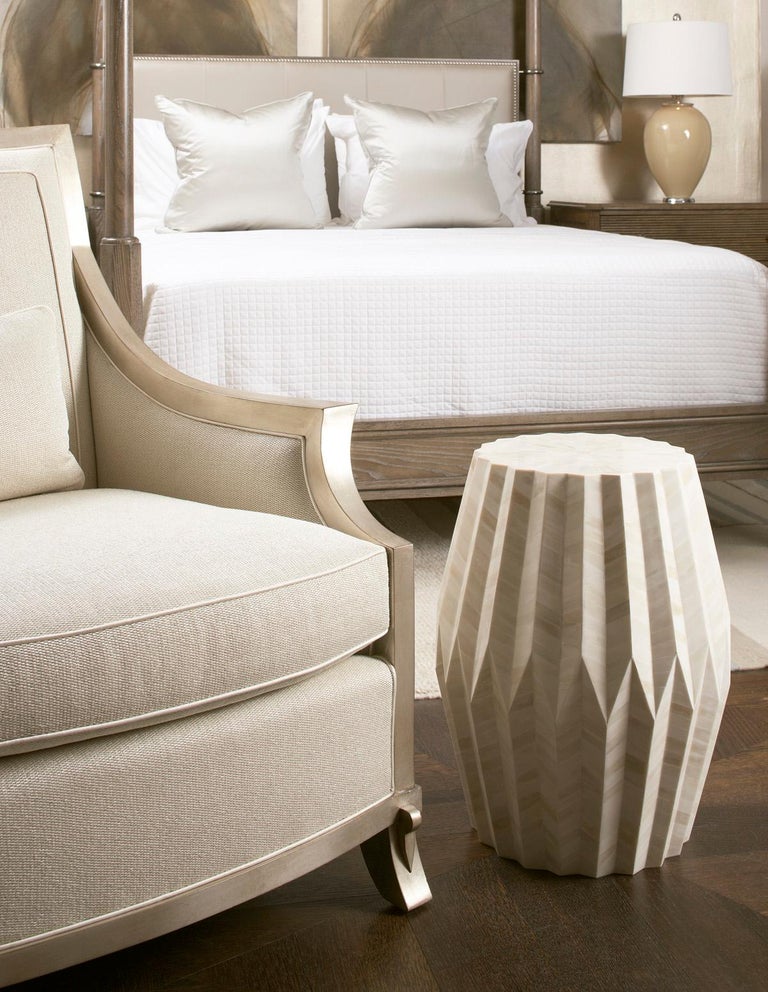 Sculptural Tessellated Bone Marquetry Table, Tabla Table For Sale at ...