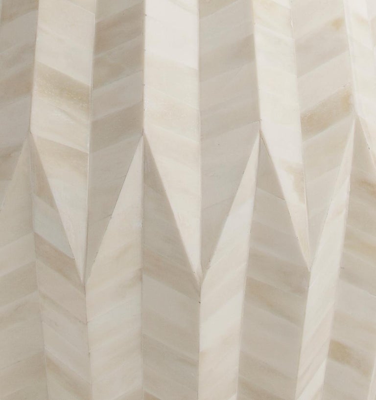 Sculptural Tessellated Bone Marquetry Table, Tabla Table For Sale at ...