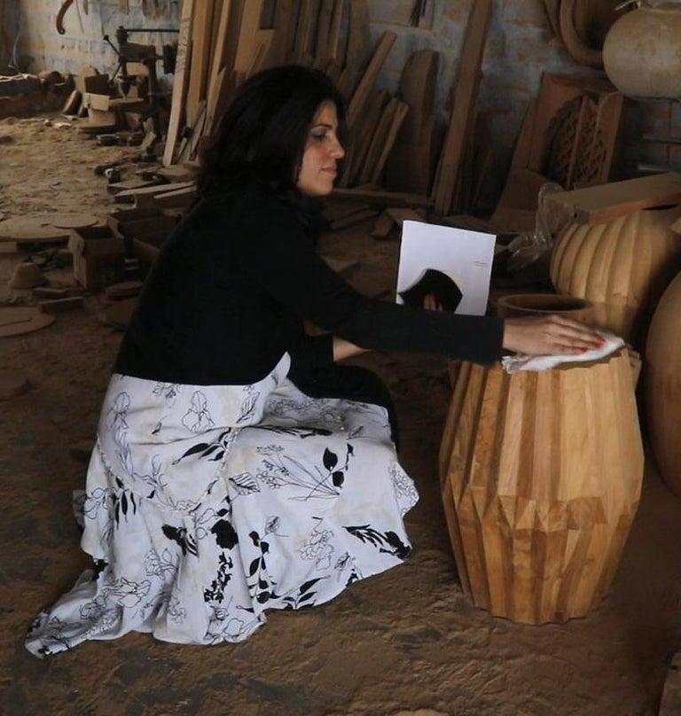 Sculptural Tessellated Bone Marquetry Table, Tabla Table For Sale at ...