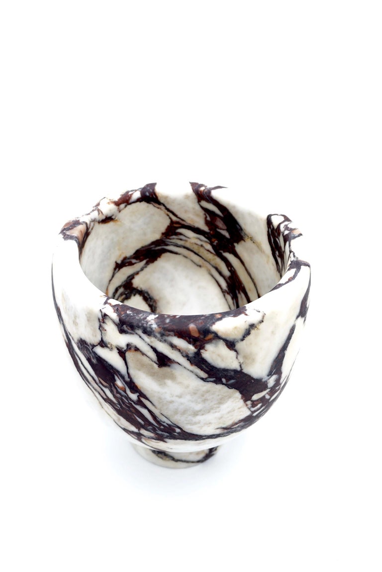Sculptural Breccia Medicea Marble "Pandora" Vase by Lorenzo Ciompi ...