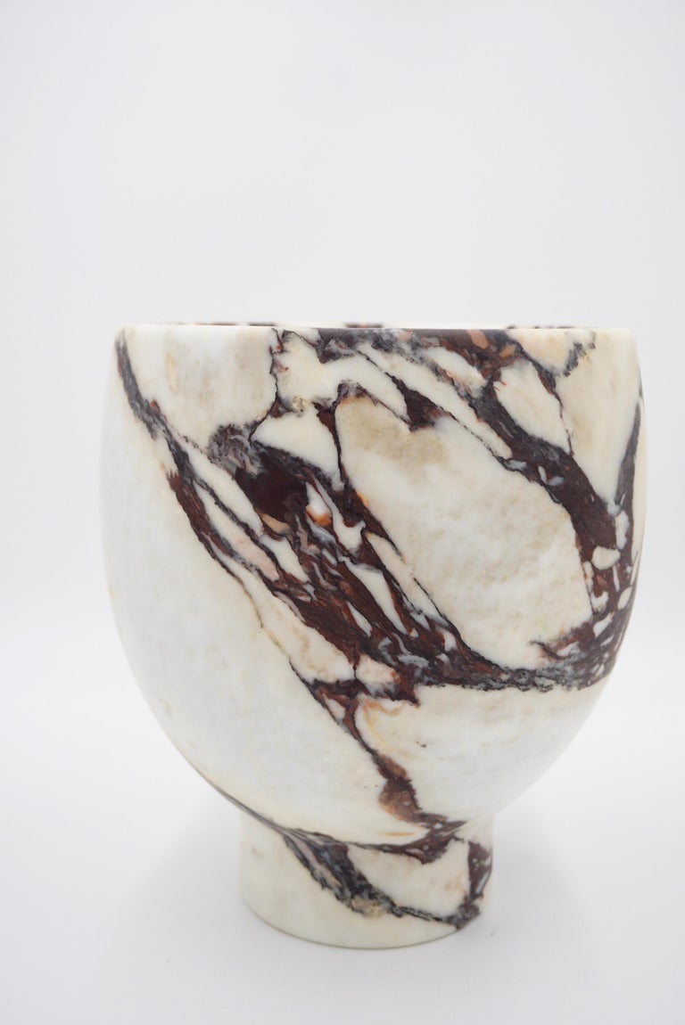 Sculptural Breccia Medicea Marble "Pandora" Vase by Lorenzo Ciompi ...