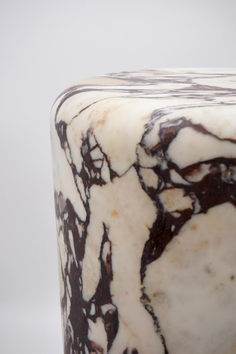 Sculptural Breccia Medicea Marble Stool "Throne of Dioniso" by Lorenzo ...