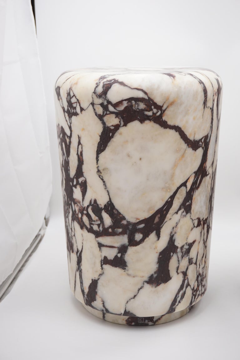 Sculptural Breccia Medicea Marble Stool "Throne of Dioniso" by Lorenzo ...