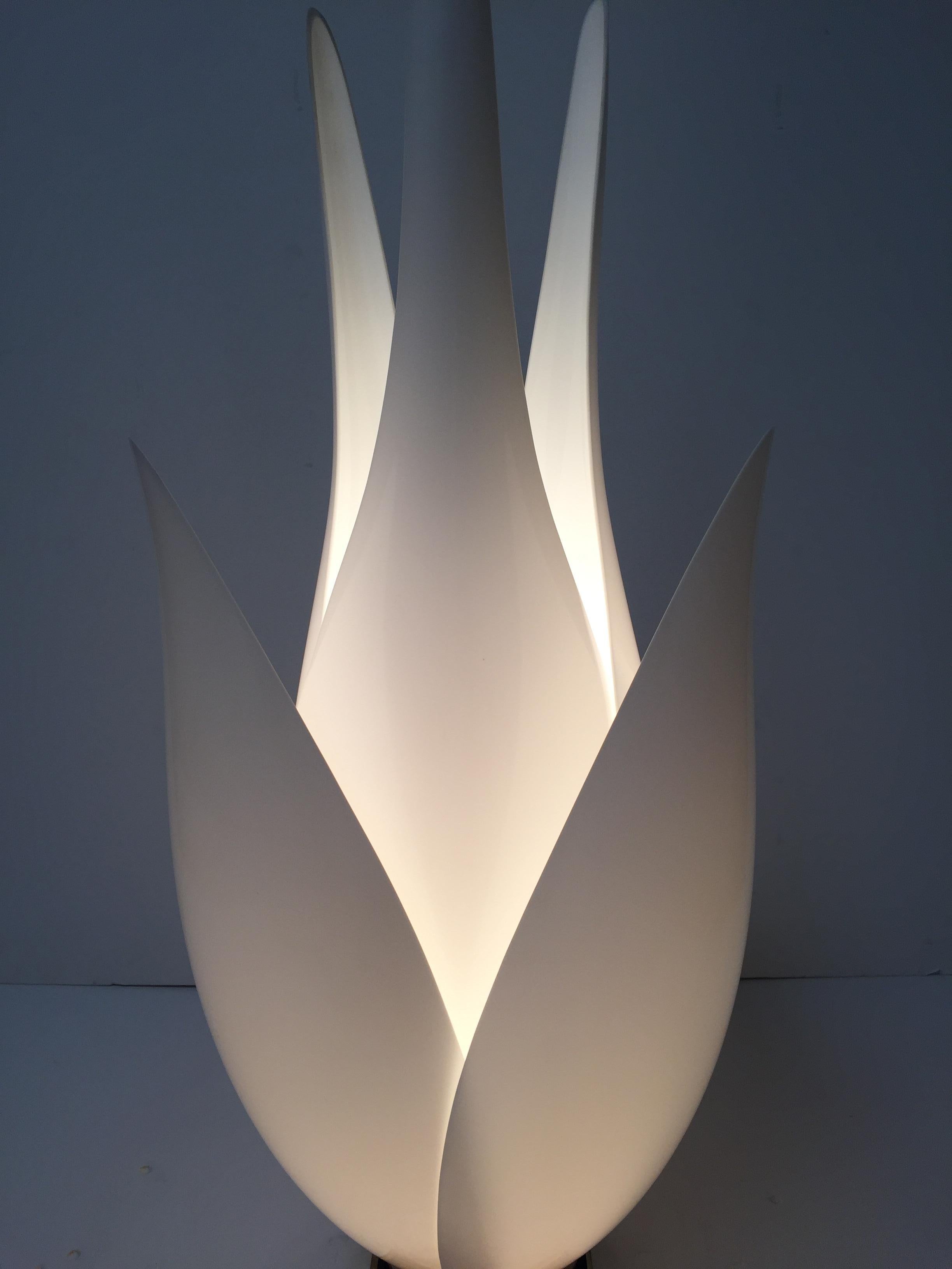 Sculptural Canadian Designer Tulip Lamp by Rougier at 1stDibs