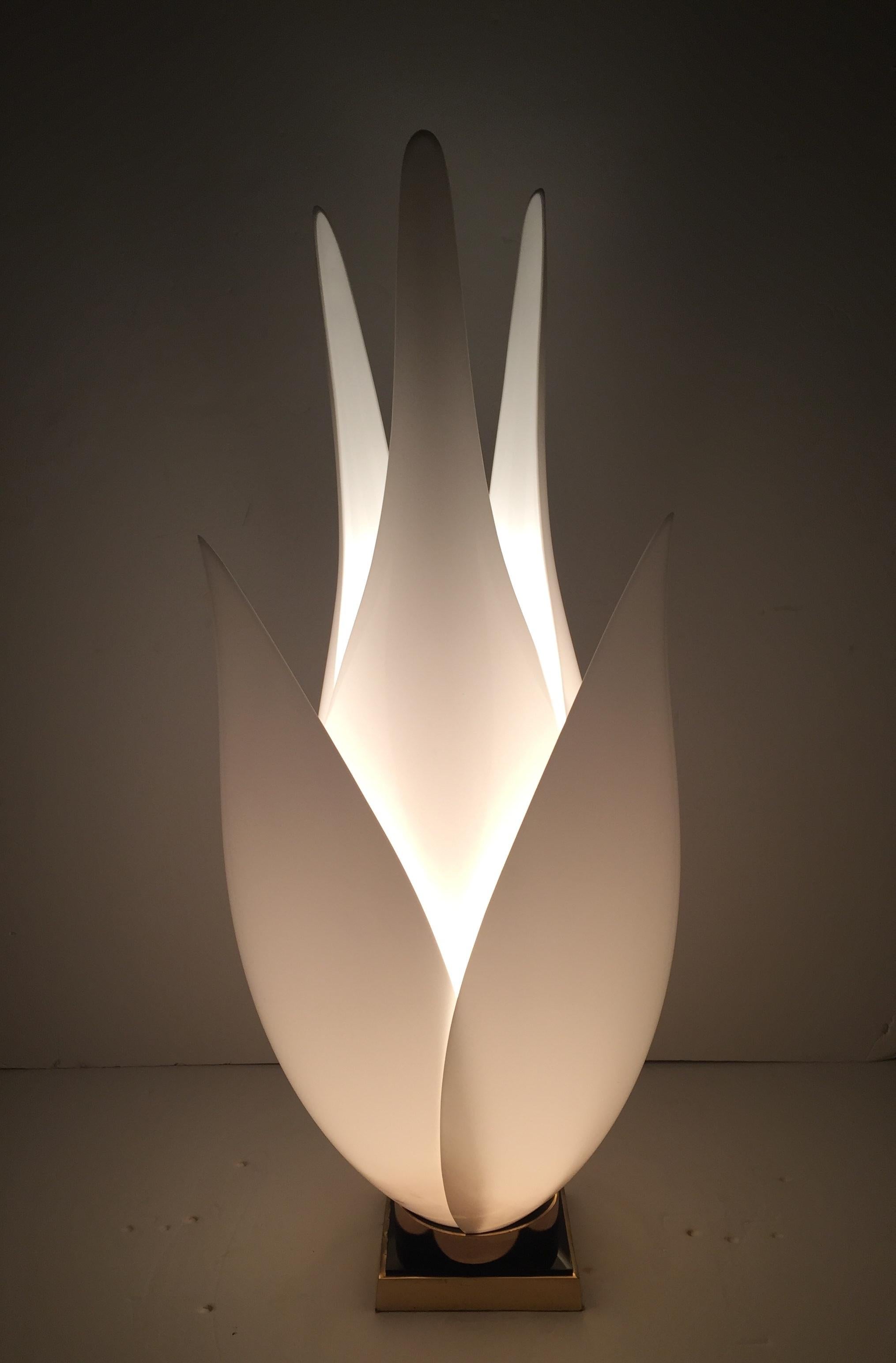 Sculptural Canadian Designer Tulip Lamp by Rougier at 1stDibs