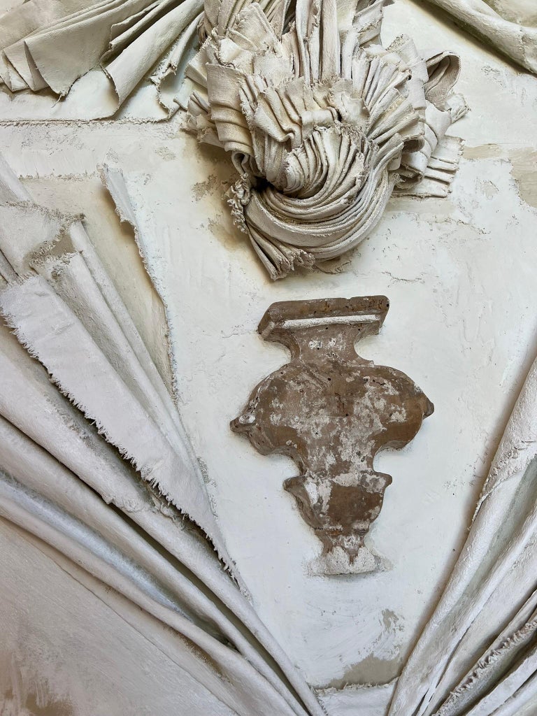 Sculptural Canvas Relief with a 17th Century Florence Fragment by Elena ...