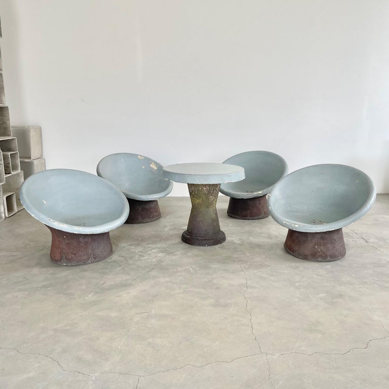 Sculptural Concrete Chairs and Table, 1960s, Switzerland For Sale at ...