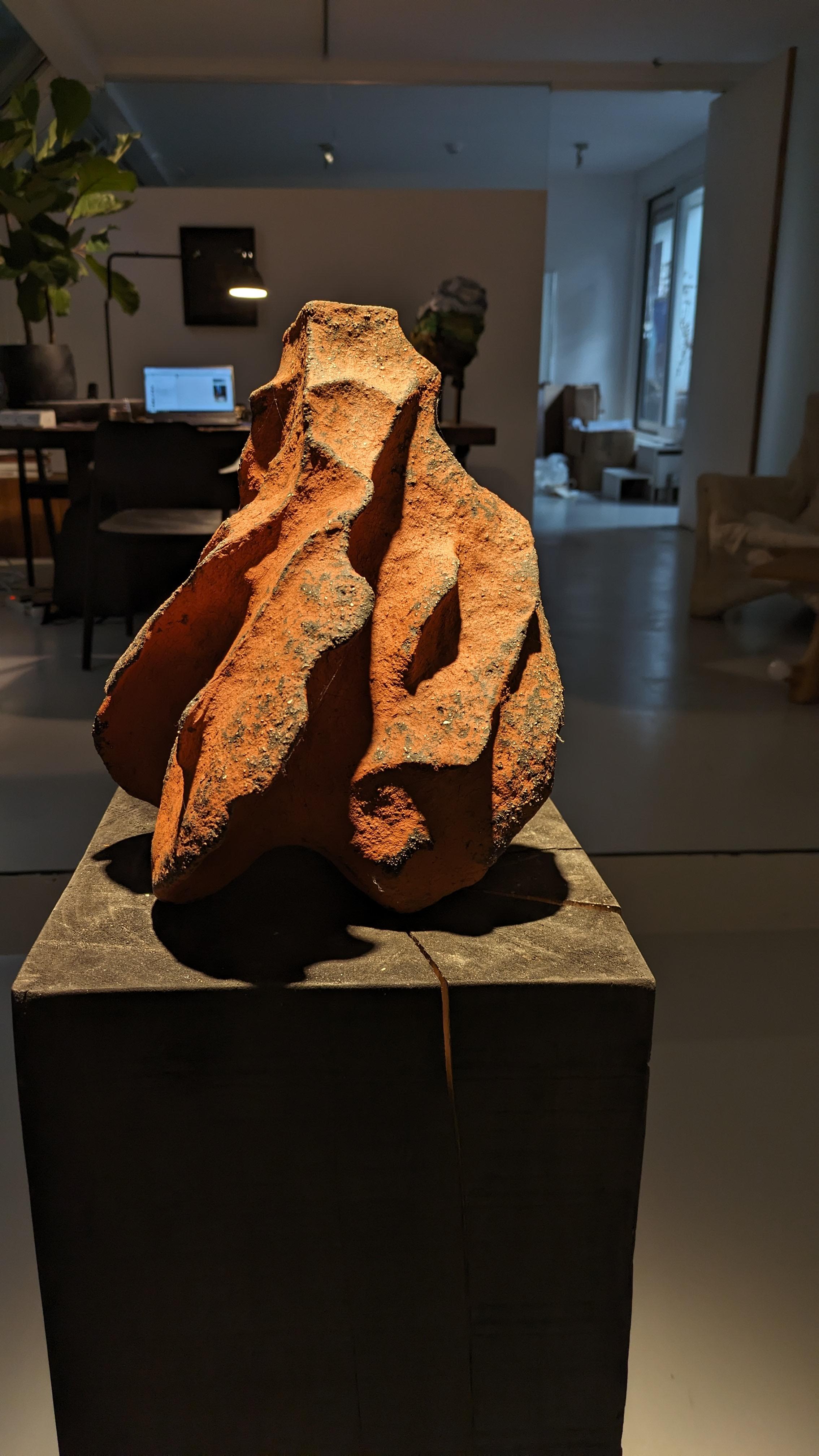 Sculptural Contemporary Unglazed Chamotte Terracotta Vase Pinzel by ...