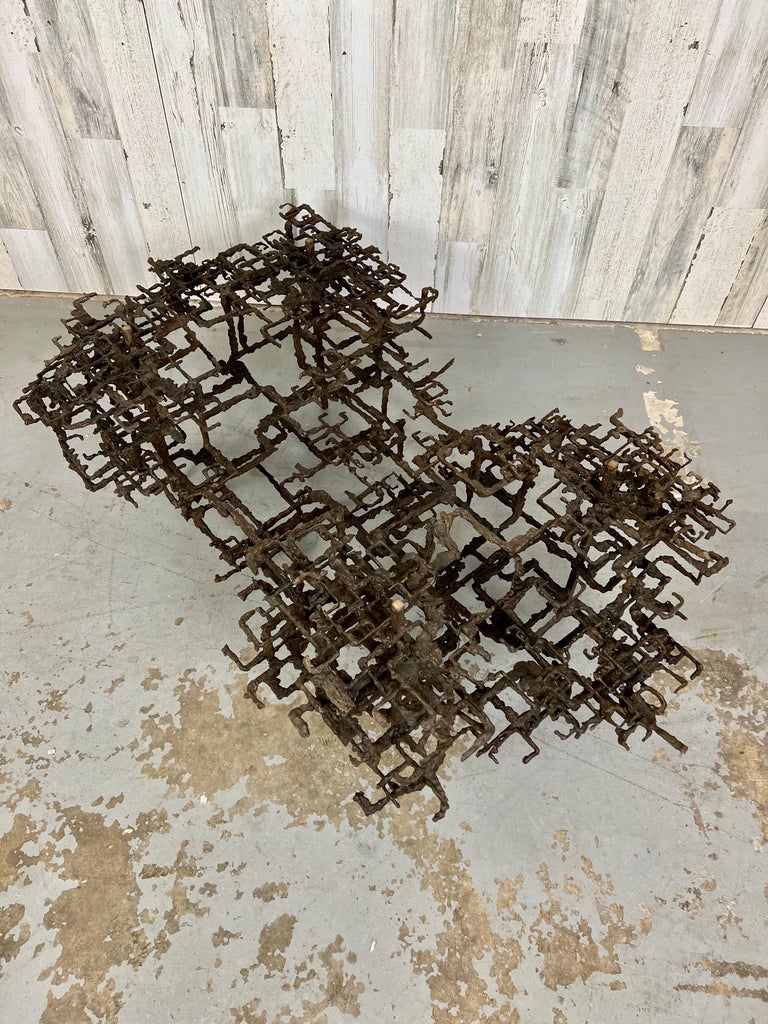 Sculptural Daniel Gluck Coffee Table For Sale at 1stDibs