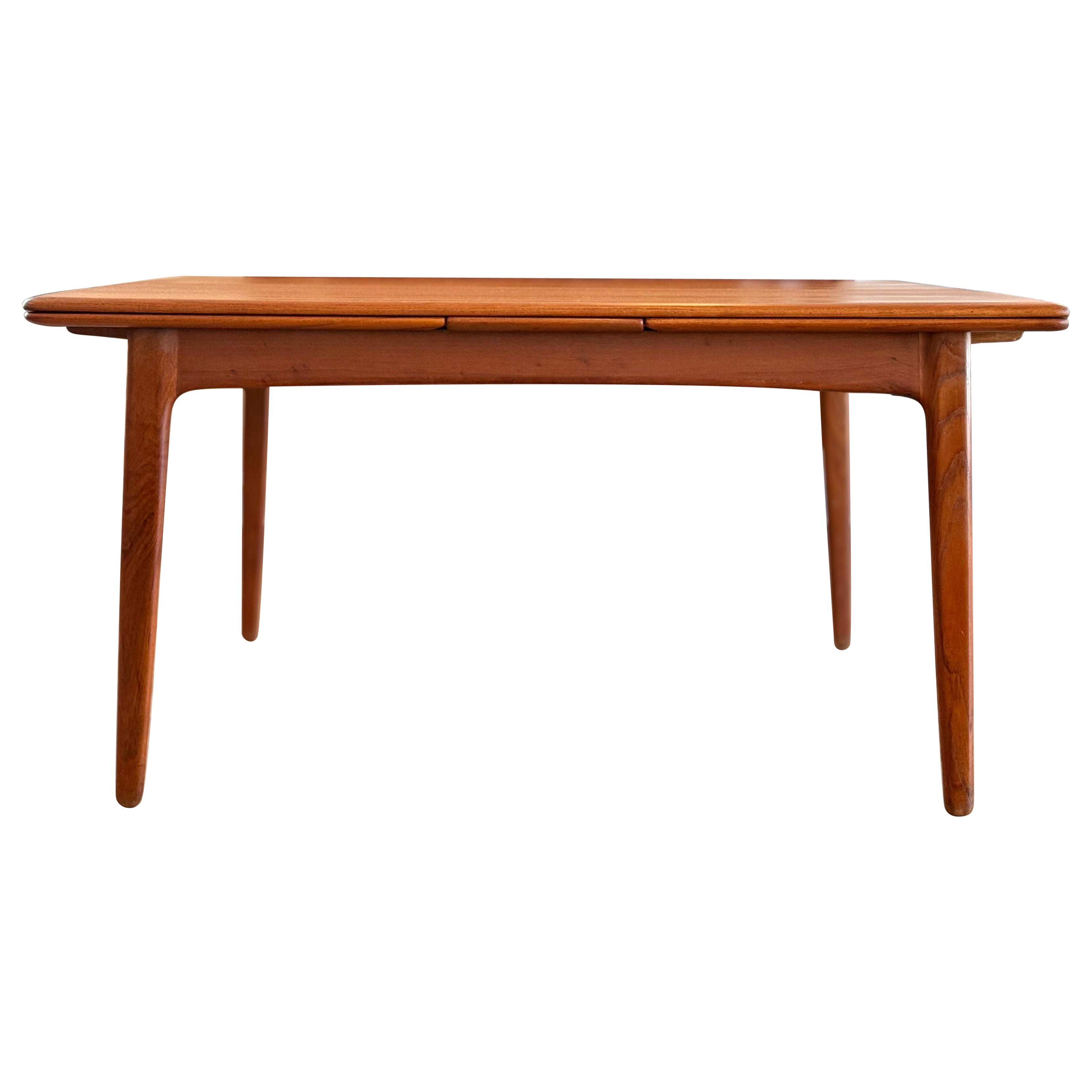 Svend Aage Madsen Teak Dining Table K. Knudsen and Son, Denmark, 1960 ...