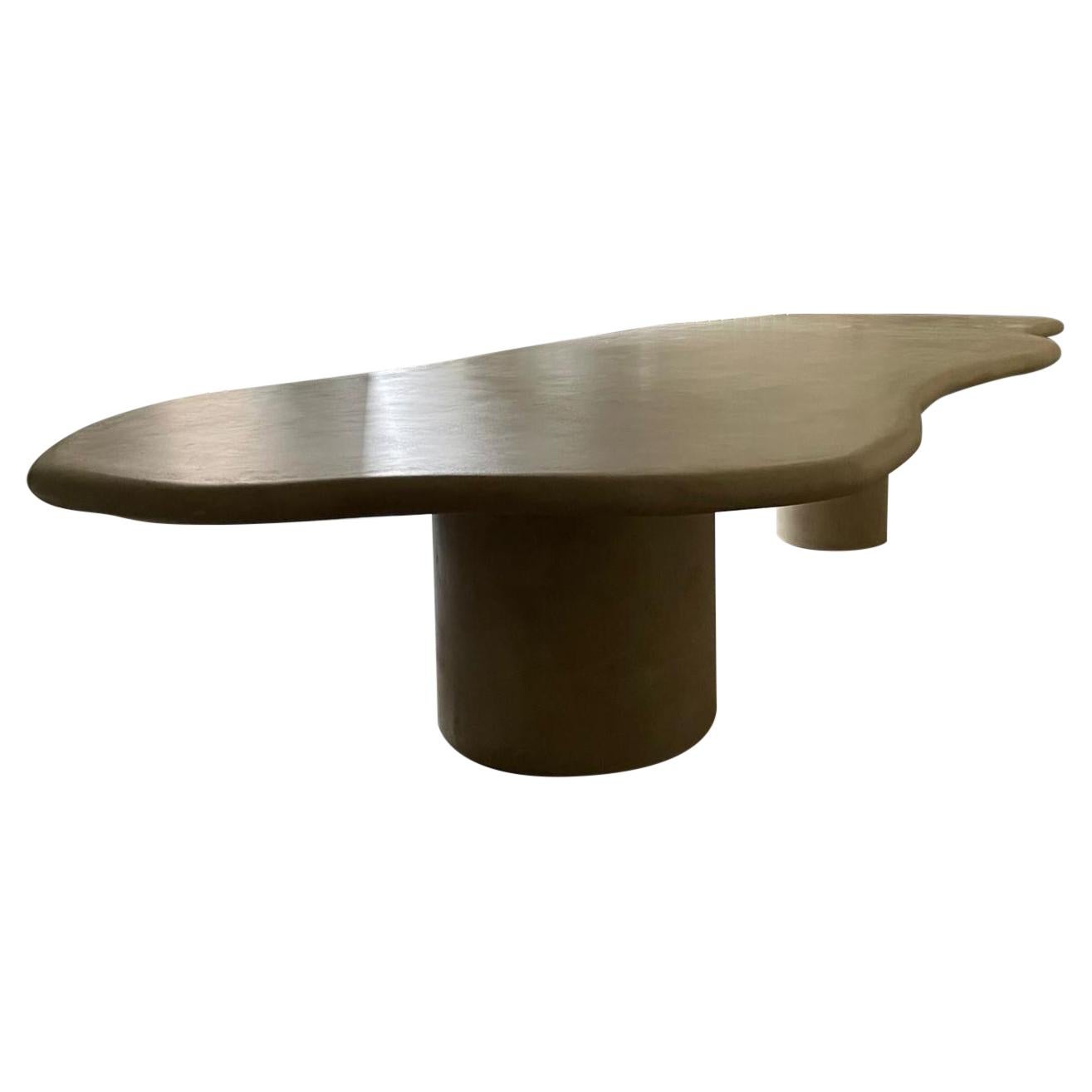 Contemporary Organic Sculptural Maple Wood Dining Table for Richard by ...