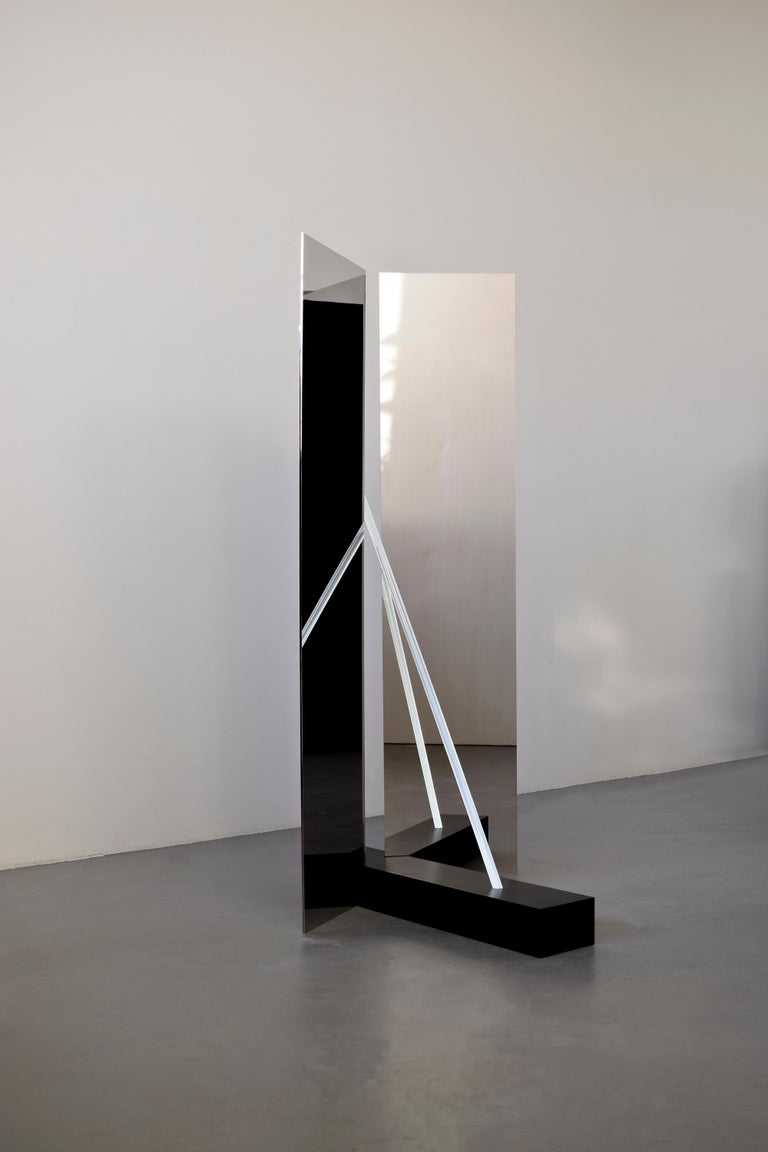 Sculptural Enlightened Mirror, Maximilian Michaelis For Sale at 1stDibs