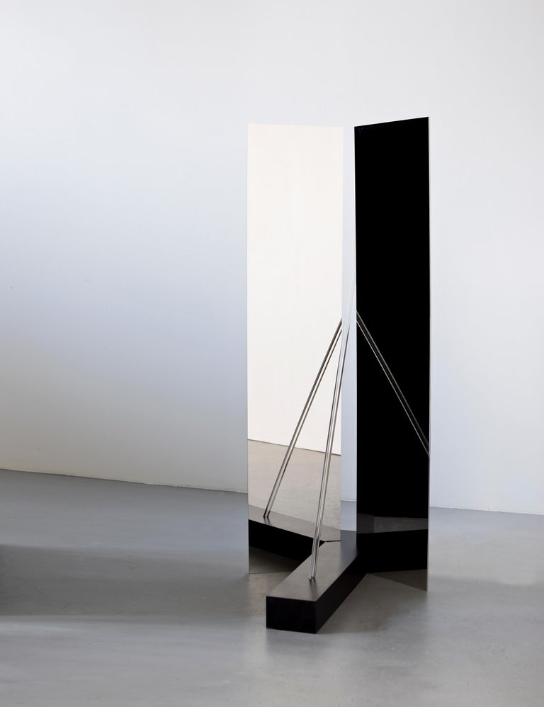 Sculptural Enlightened Mirror, Maximilian Michaelis For Sale at 1stDibs