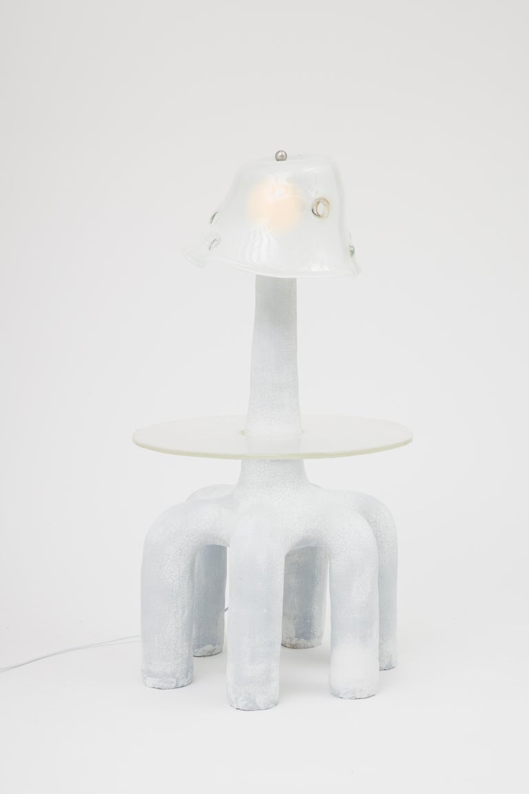 Sculptural Floor Lamp with Table by Ellen Pong For Sale at 1stDibs