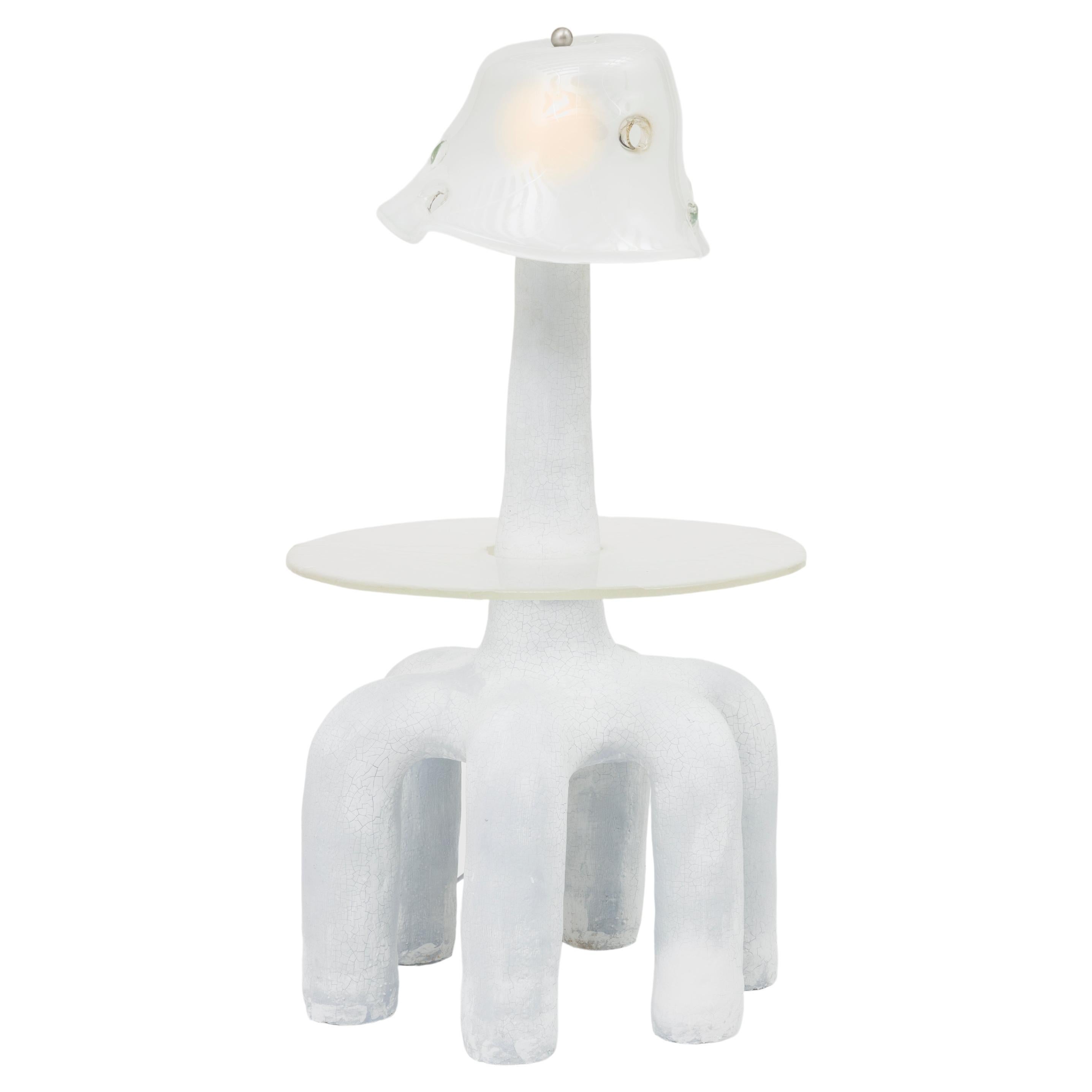 Sculptural Floor Lamp with Table by Ellen Pong For Sale at 1stDibs