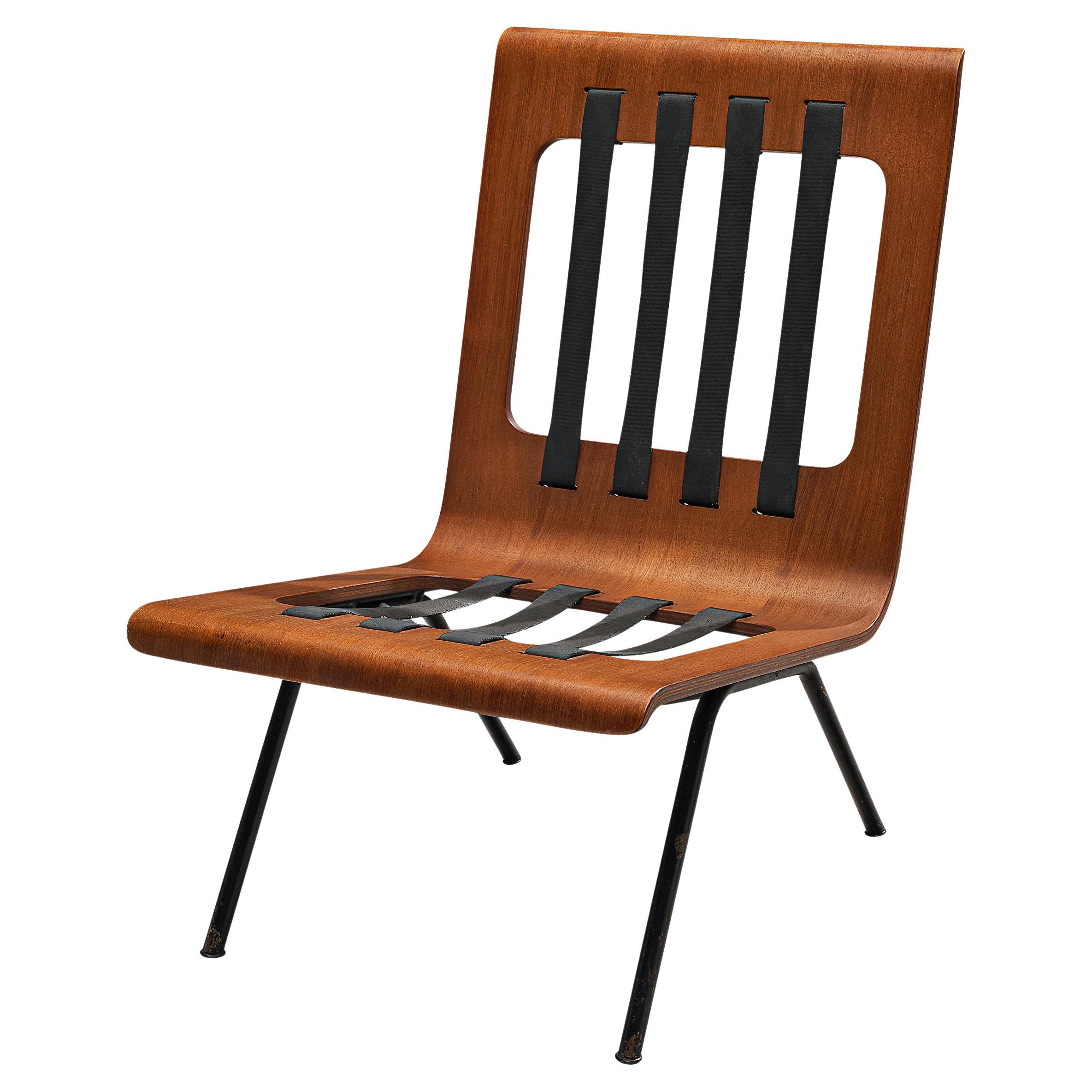 Moderne-Style Bent Bamboo Lounge Chair at 1stDibs