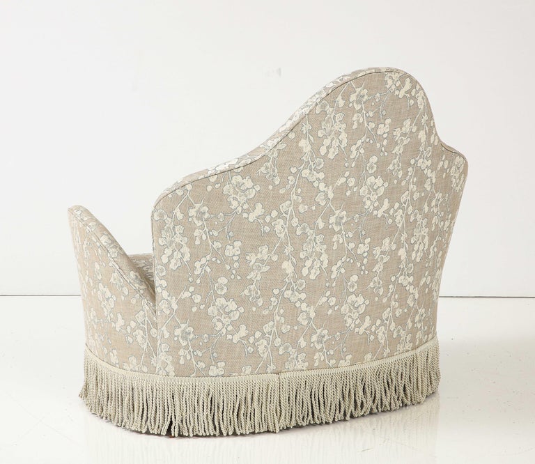 Sculptural Italian Midcentury Upholstered Loveseat / Chair by Fede ...