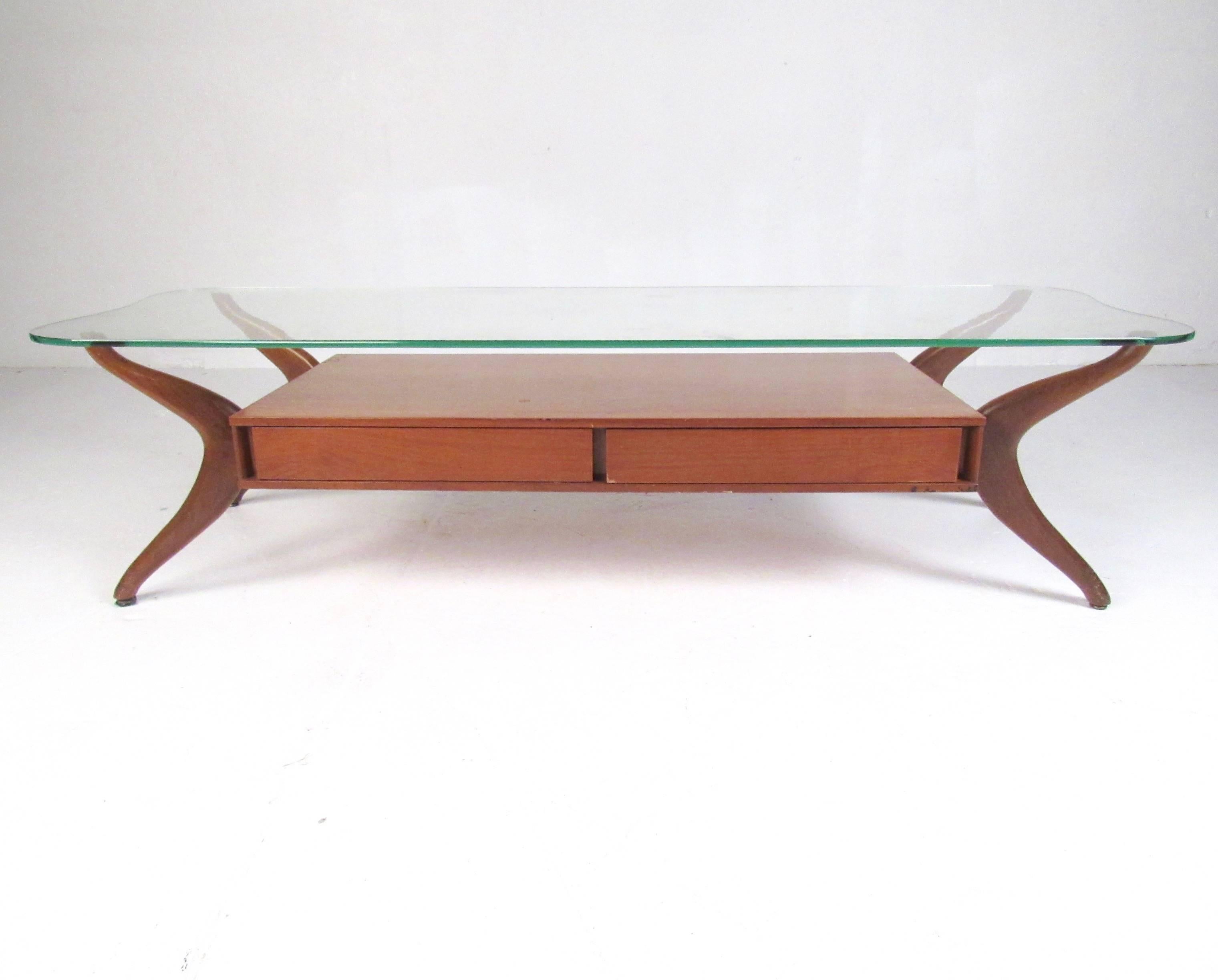 Sculptural Italian Modern Coffee Table Set after Ico Parisi For Sale at ...