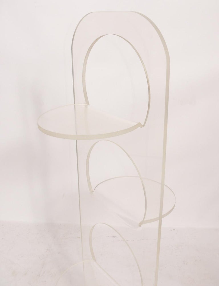 Sculptural Lucite Plant Stand or Shelf For Sale at 1stDibs