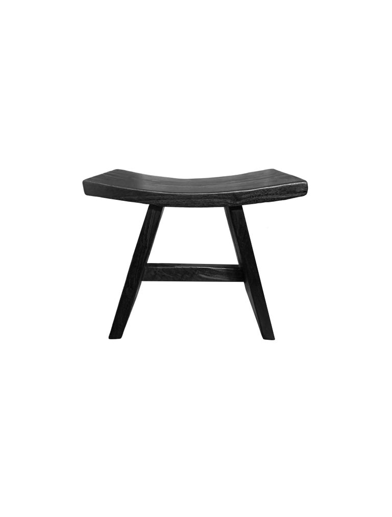 Sculptural Mango Wood Stool For Sale at 1stDibs