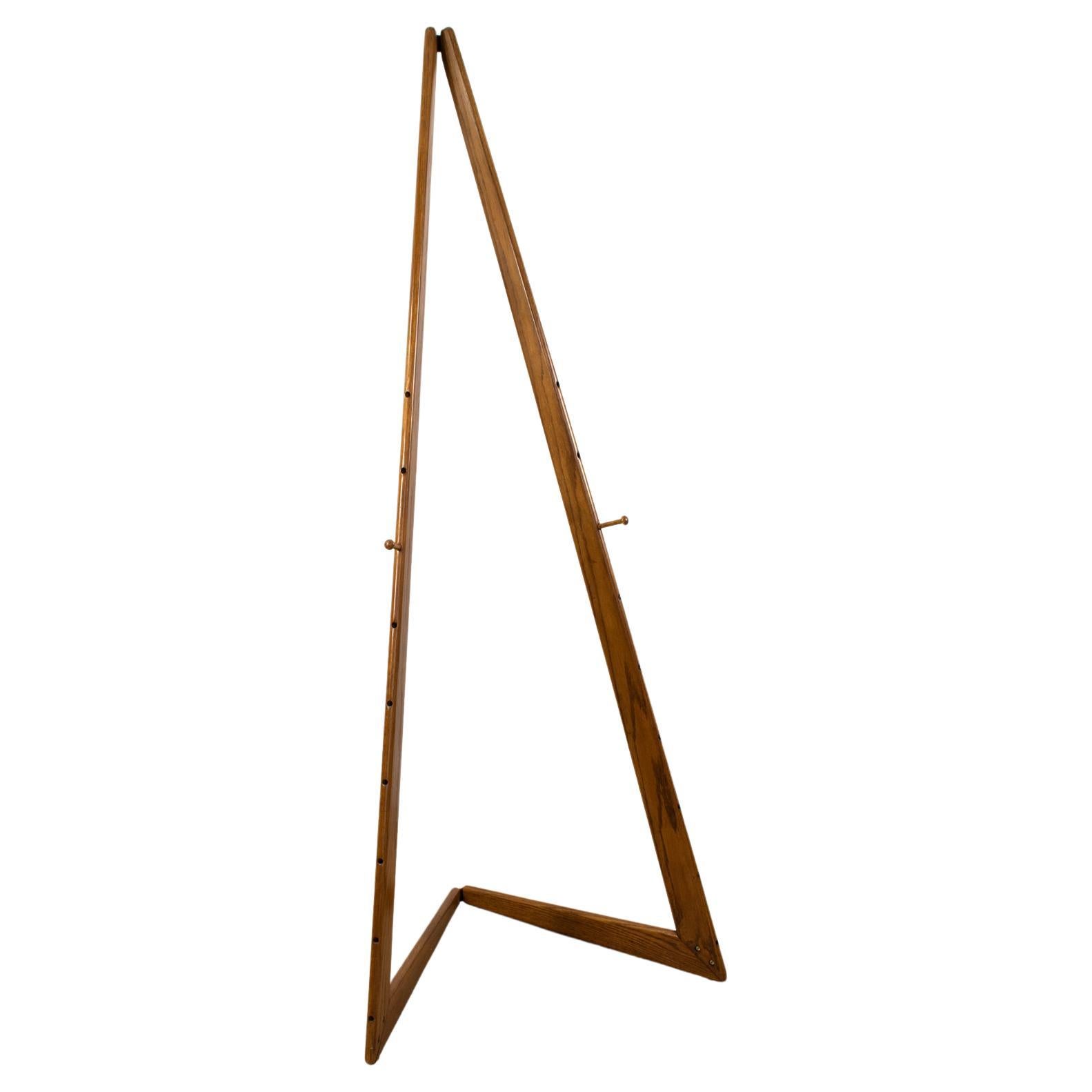 PAIR OF VINTAGE BRASS LARGE 203CM TALL FOLDING ARTIST EASELs PICTURE ...