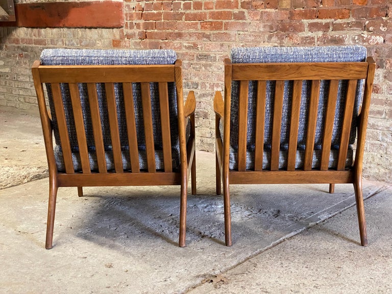 Sculptural Mid-Century Modern Armchairs, a Pair For Sale at 1stDibs