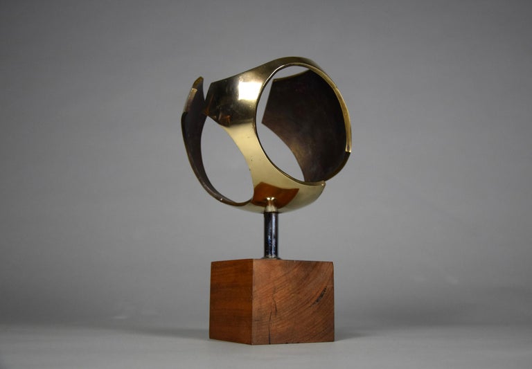 Sculptural Mid-Century Modern Brass Sphere the Netherlands 1960 For ...