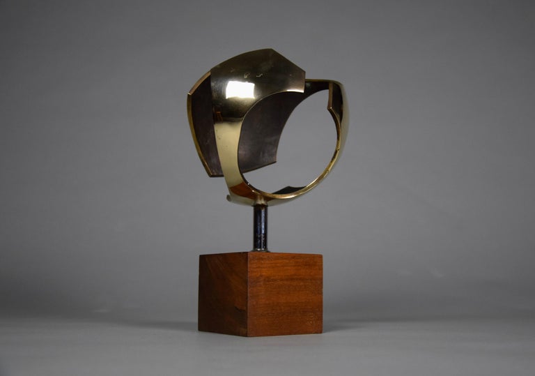 Sculptural Mid-Century Modern Brass Sphere the Netherlands 1960 For ...