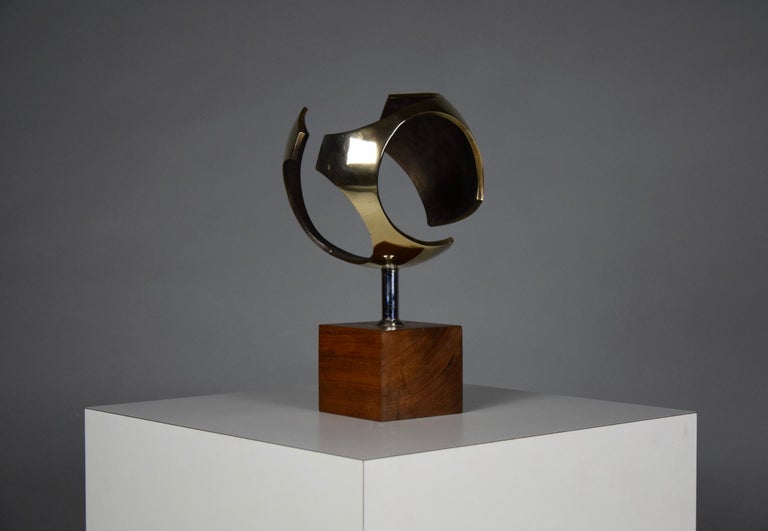 Sculptural Mid-Century Modern Brass Sphere the Netherlands 1960 For ...