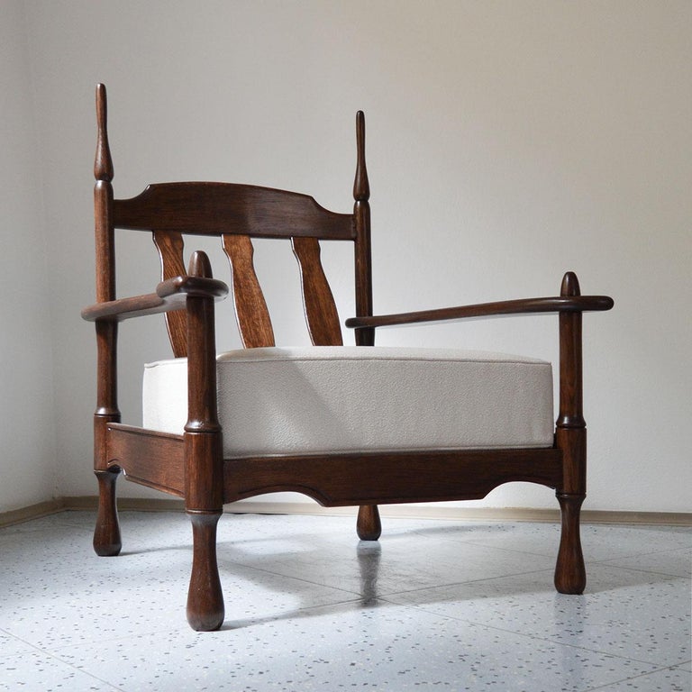 Sculptural Mid-Century Modern European Lounge Chair, 1960s For Sale at ...